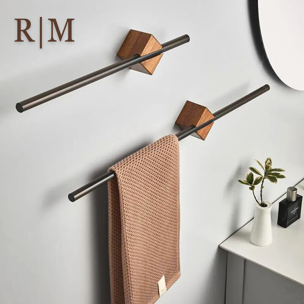 Rich Mahogany Sliding Towel Rack – Sydney Fraiser