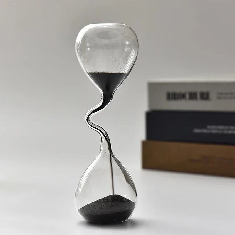 Modern Twisted Glass Hourglass Timer – Sydney Fraiser